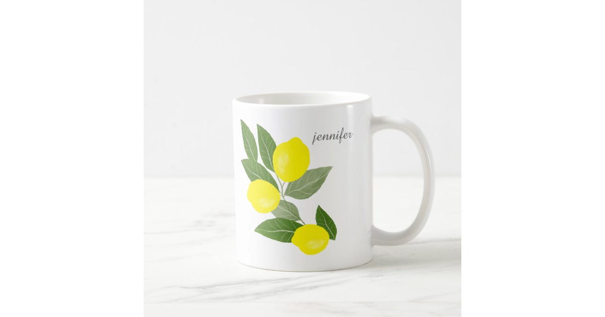 Personalized Lemon Mug | Zazzle