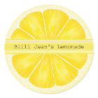 Personalized Lemon Slice Stickers | Zazzle