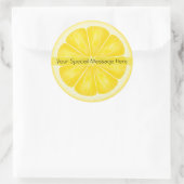 Personalized Lemon Slice Stickers | Zazzle
