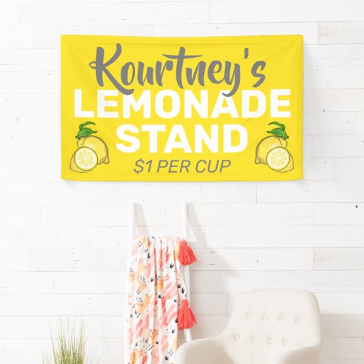 Personalized Lemonade Stand Banner | Zazzle