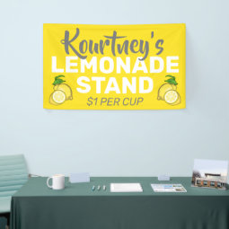 Personalized Lemonade Stand Banner | Zazzle