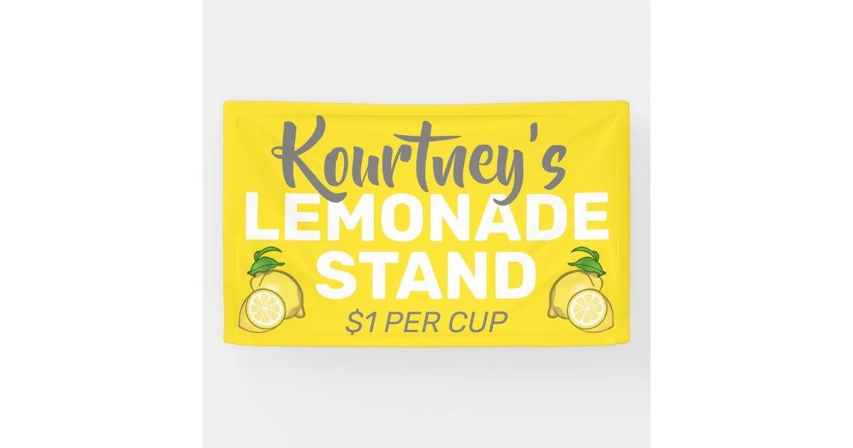 Personalized Lemonade Stand Banner | Zazzle