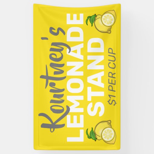 Personalized Lemonade Stand Banner | Zazzle