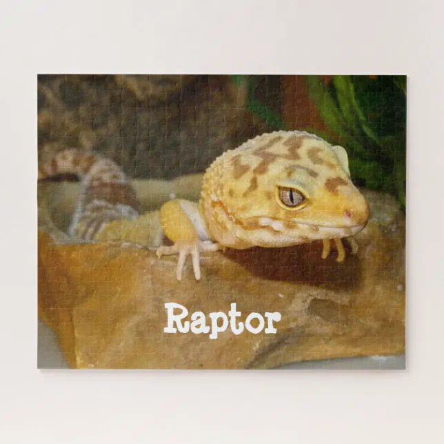 Personalized Leopard Gecko Lizard Jigsaw Puzzle | Zazzle