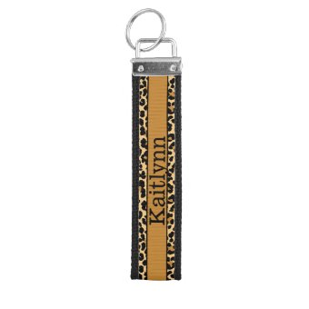 Personalized Leopard Print Key Chain | Zazzle
