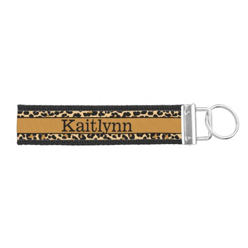Personalized Leopard Print Key Chain | Zazzle