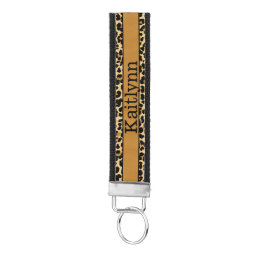 Personalized Leopard Print Key Chain | Zazzle