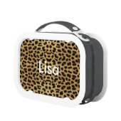 Personalized Leopard Print Lunch Box | Zazzle