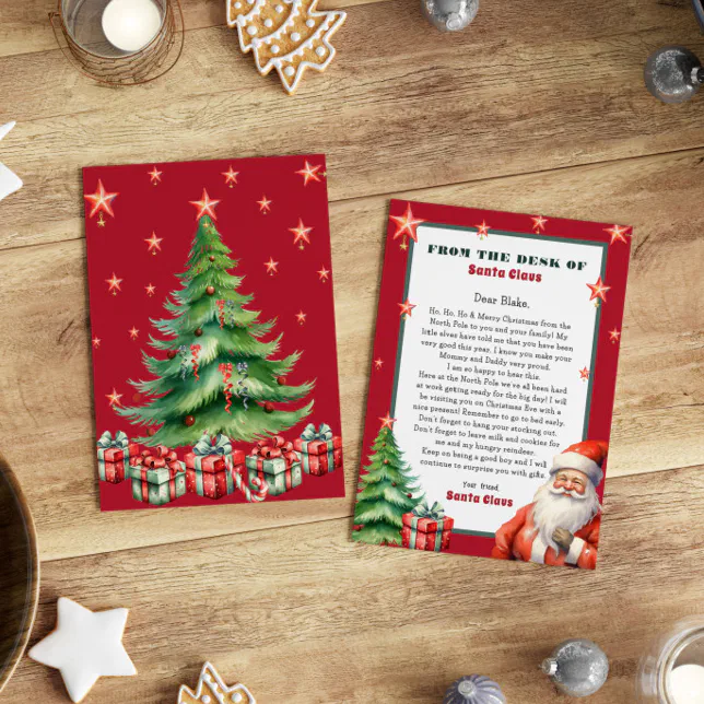 Personalized letter from Santa Claus Invitation | Zazzle