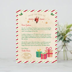 Personalized Letter From Santa North Pole Mail | Zazzle