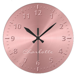 Rose Wall Clocks | Zazzle