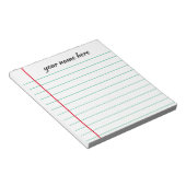 Personalized Lined Notepad | Zazzle