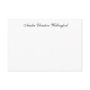 Personalized Linen Flat Note Card | Zazzle