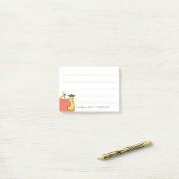 Personalized | Little Apple Teacher Stationery Post-it Notes | Zazzle