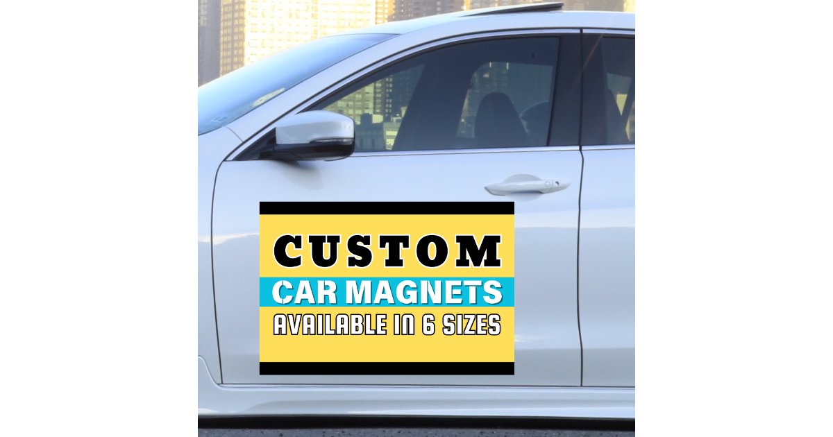 Personalized Logo Advertise Business Custom Car Magnet | Zazzle