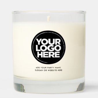 Personalized Logo and Text Party Scented Candle | Zazzle