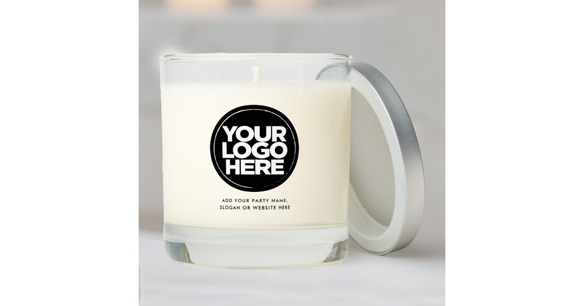 Personalized Logo and Text Party Scented Candle | Zazzle