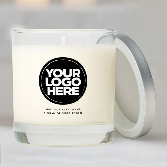 Personalized Logo and Text Party Scented Candle | Zazzle