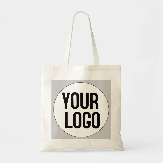 Personalized logo design template on tote bag | Zazzle
