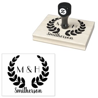 Personalized Logo Large Custom Rubber Stamp | Zazzle