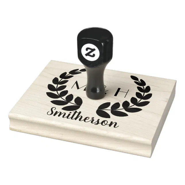 Personalized Logo Large Custom Rubber Stamp | Zazzle