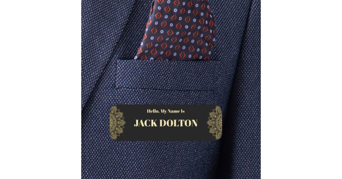 Personalized Logo Name Tag for Staff | Zazzle