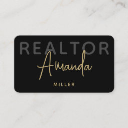 Personalized Logo Realtor Broker Real Estate Agent Business Card | Zazzle