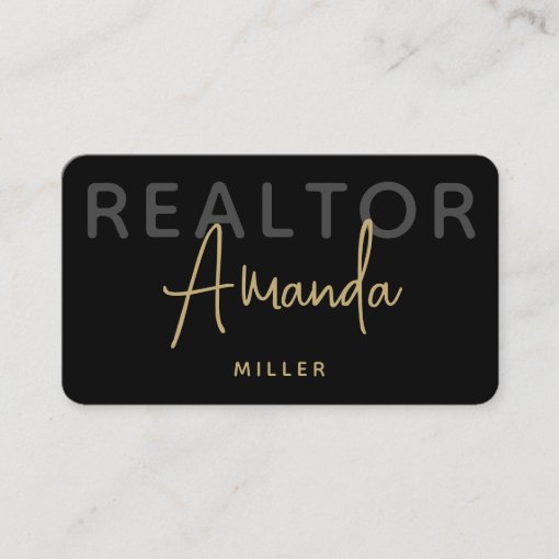 Personalized Logo Realtor Broker Real Estate Agent Business Card | Zazzle