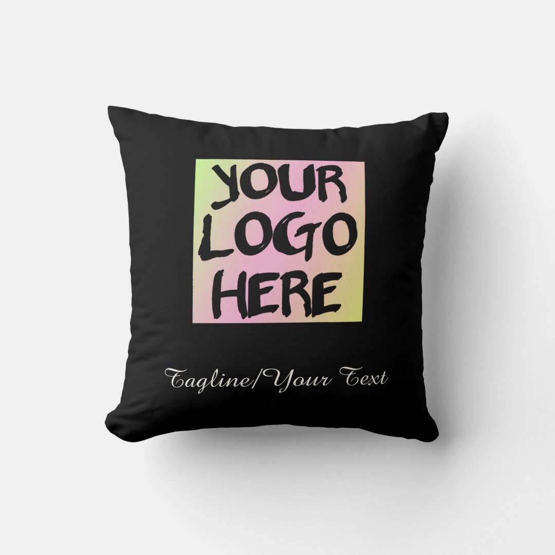 Personalized Logo - Text - Office Decor Pillows | Zazzle