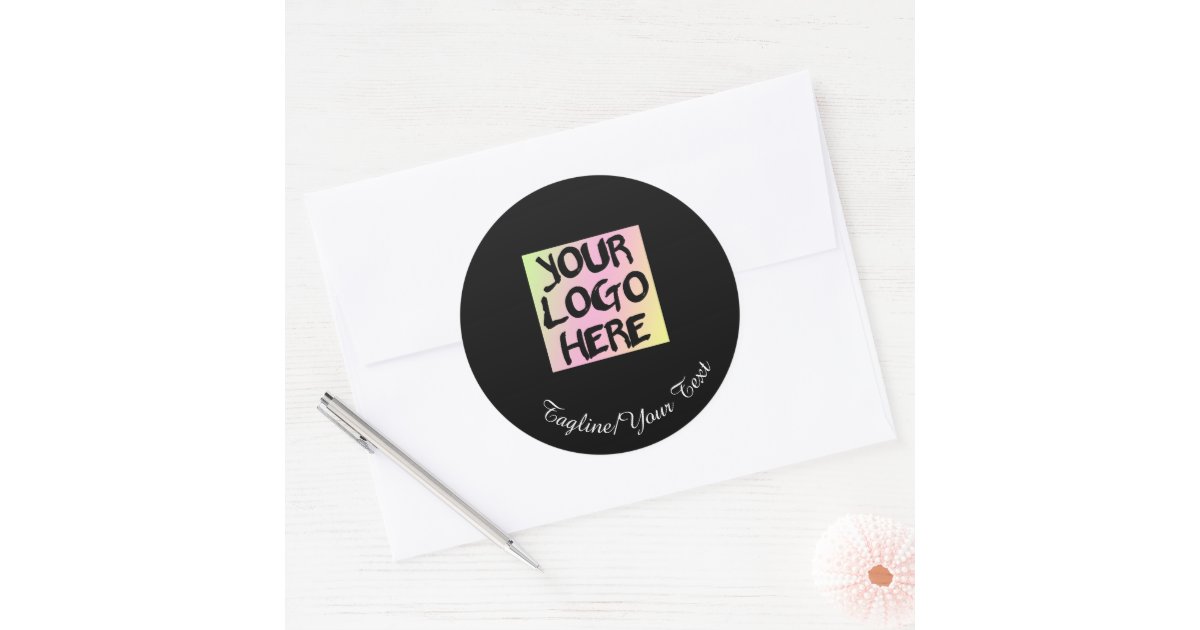 Personalized Logo & Text Stickers | Zazzle