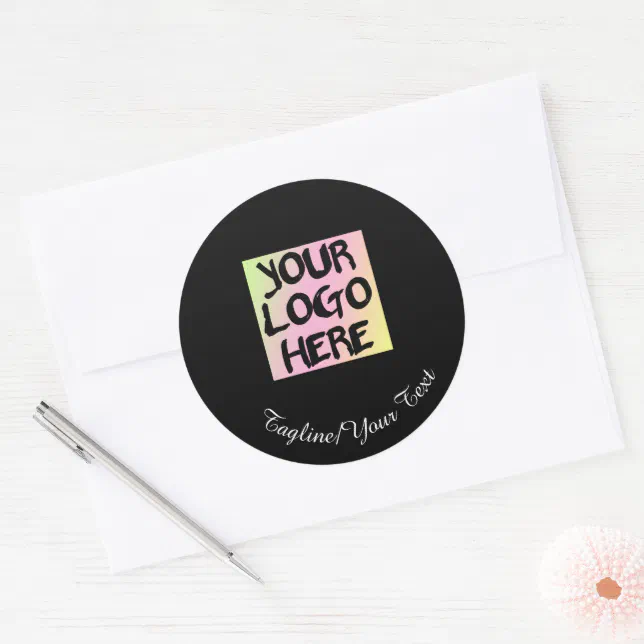 Personalized Logo & Text Stickers | Zazzle