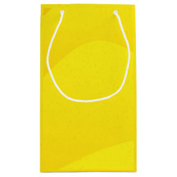 Personalized Logo Text Yellow Paper Gift Bag | Zazzle