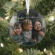 Personalized Love You Mimi Photo Handwritten Glass Ornament | Zazzle