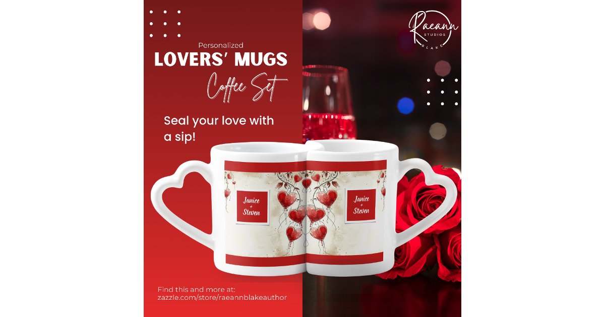 Personalized Lovers' Mugs Coffee Set | Zazzle