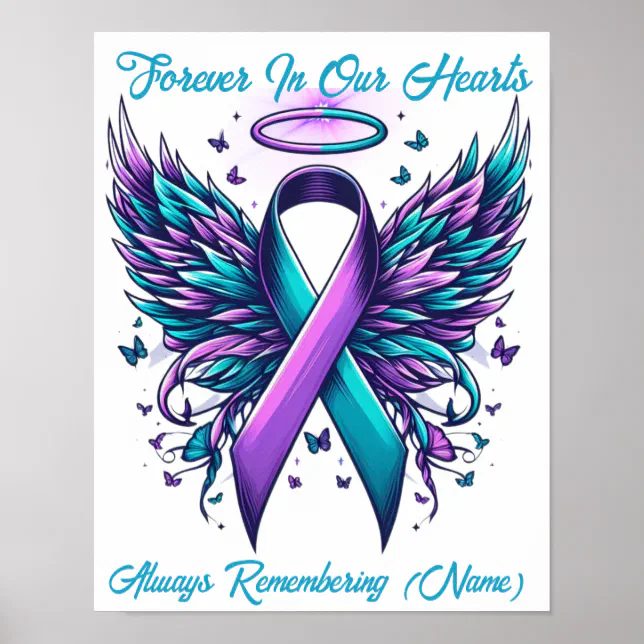 Personalized Loving Memory Suicide Loss Awareness Poster | Zazzle