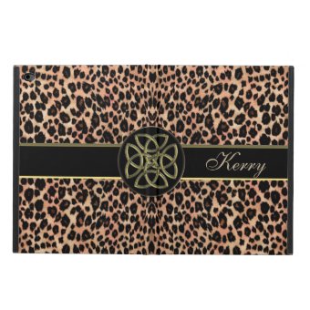 Personalized Lush Celtic Leopard iPad Air Case | Zazzle