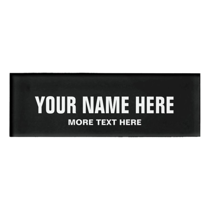 Personalized magnetic name tags for company event | Zazzle