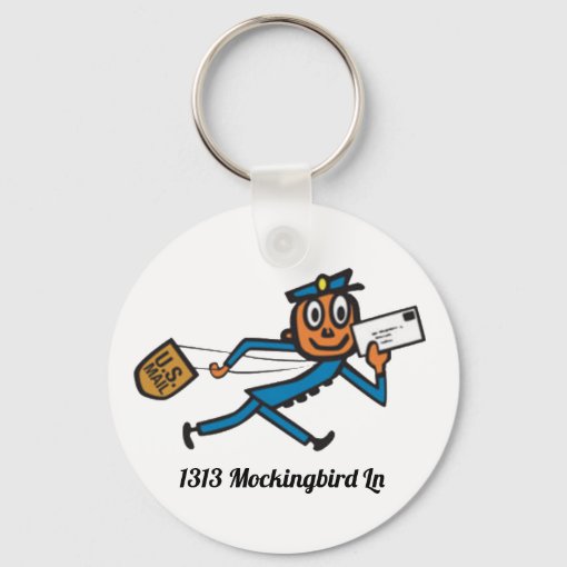 Personalized Mailbox Keychain | Zazzle