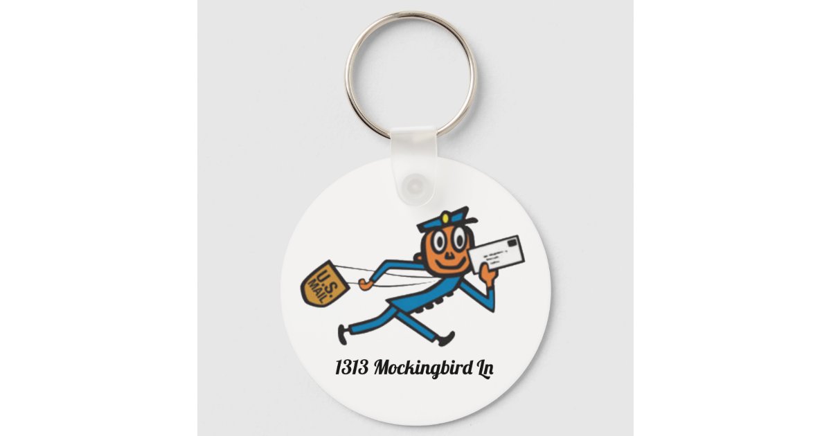 Personalized Mailbox Keychain | Zazzle