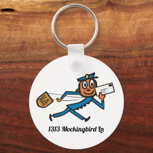 Personalized Mailbox Keychain | Zazzle