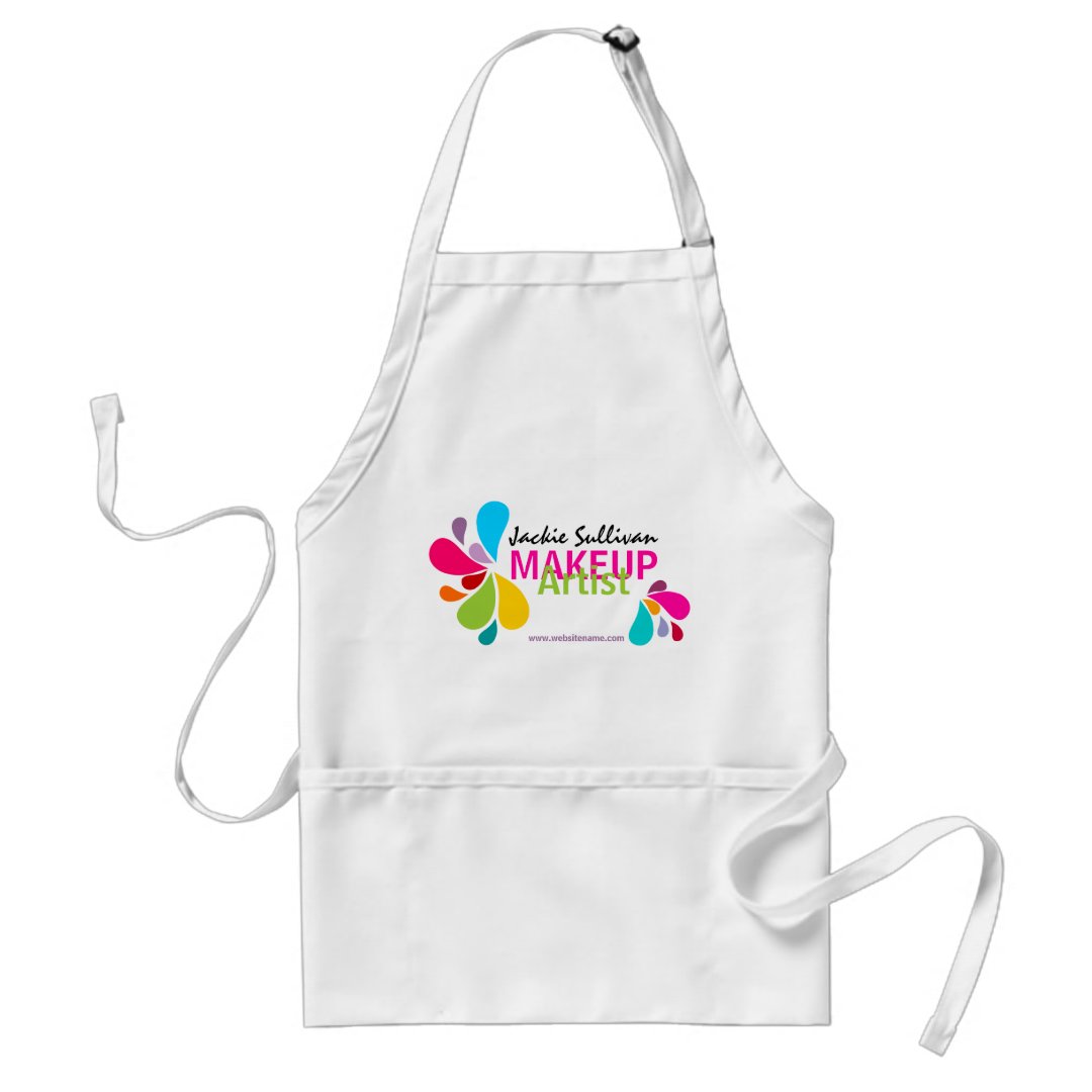 Personalized Makeup Artist Adult Apron | Zazzle