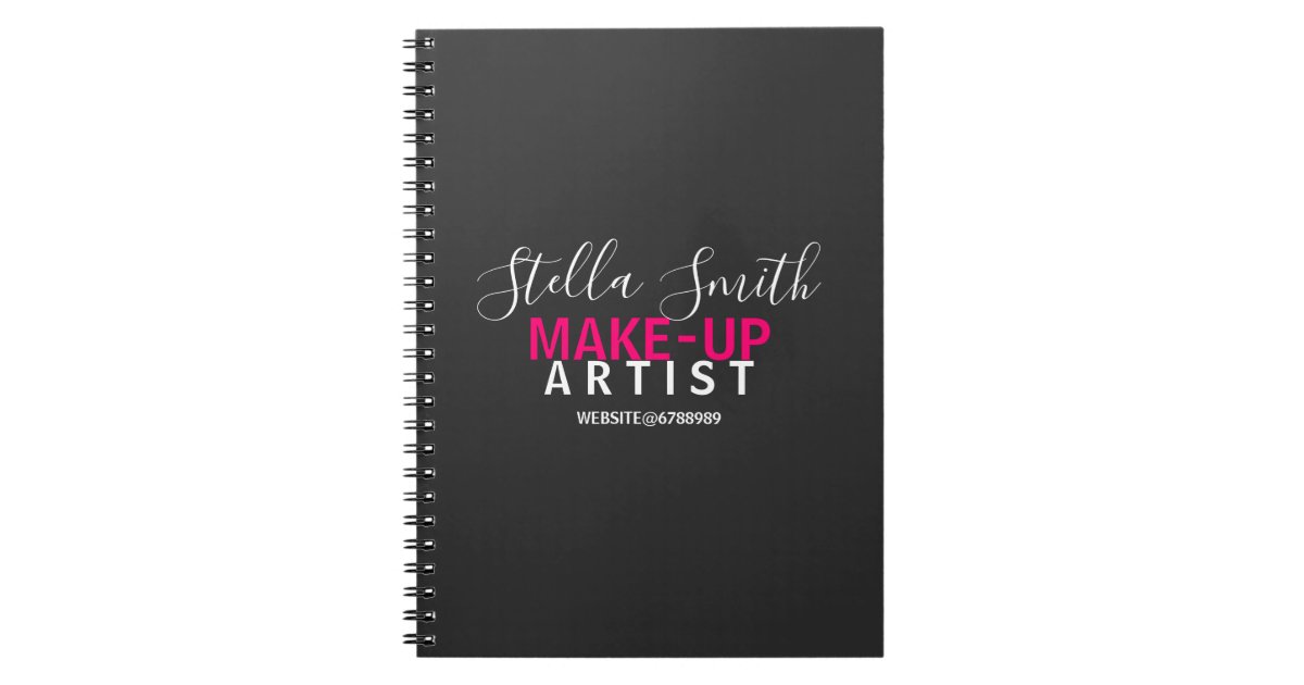 Personalized Makeup Artist Standard Notebook | Zazzle