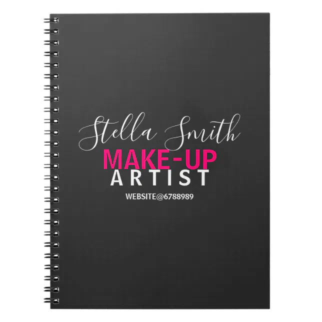 Personalized Makeup Artist Standard Notebook | Zazzle
