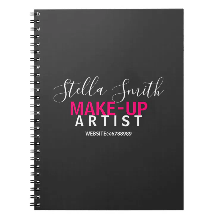 Personalized Makeup Artist Standard Notebook | Zazzle