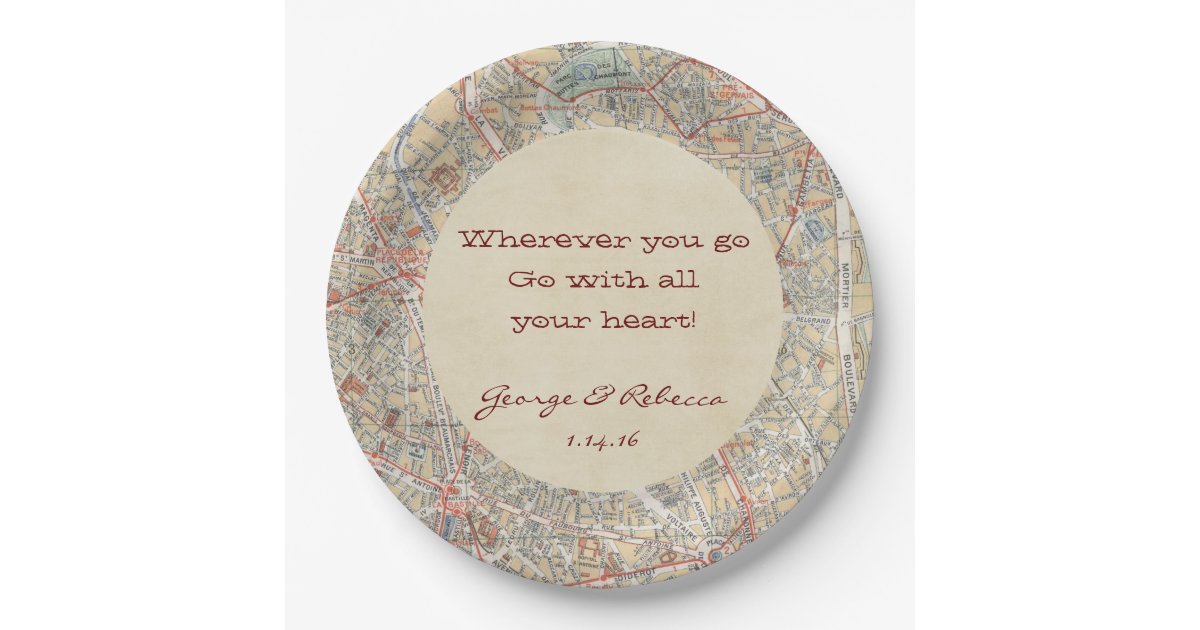 Personalized Map Plates | Zazzle