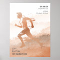 Personalized Marathon Race Runner Gift Poster | Zazzle