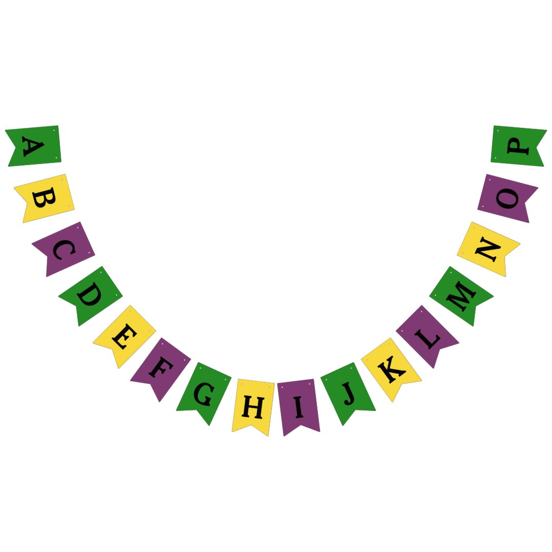 Personalized mardi gras banner | Zazzle