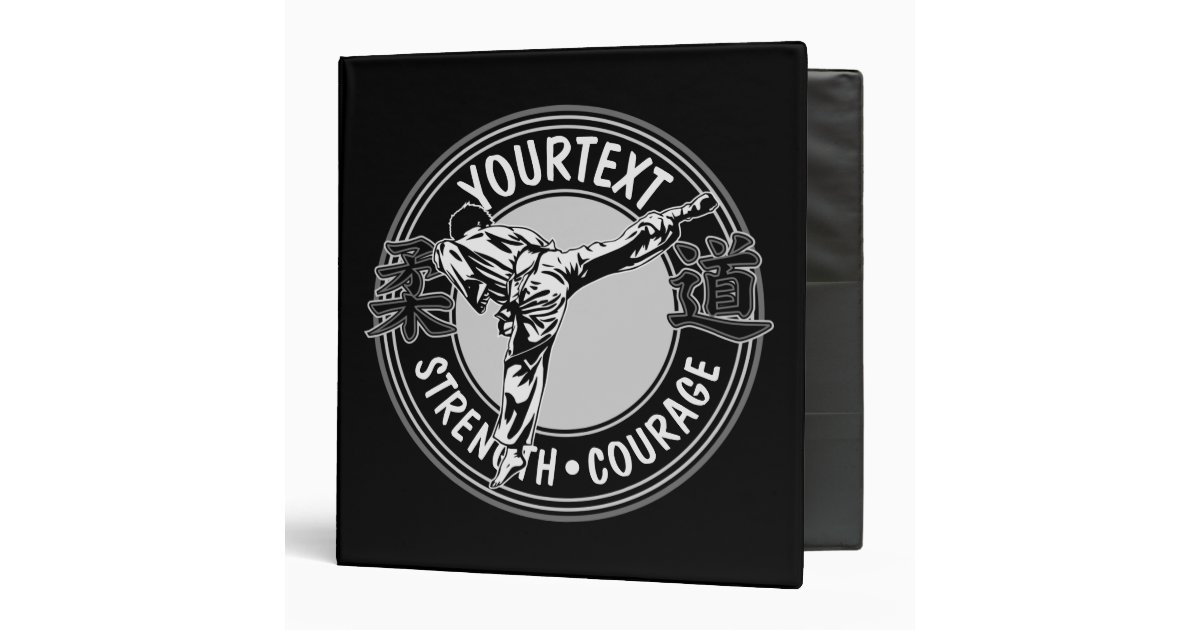 Personalized Martial Arts JUDO Japan Combat Sport 3 Ring Binder | Zazzle