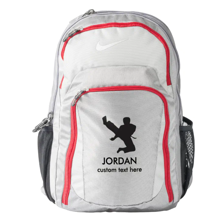 Personalized Martial Arts Karate Custom Name Text Backpack | Zazzle