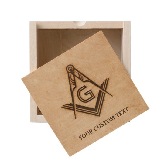 Personalized Masonic Gifts | Freemason Wooden Box | Zazzle.com